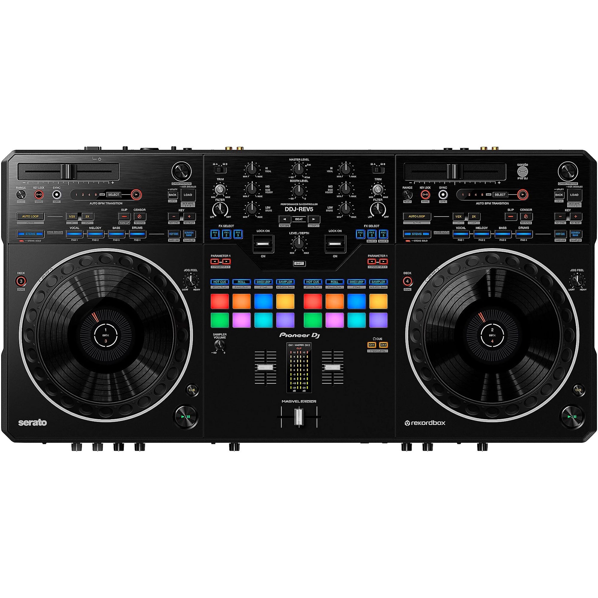 Pioneer DJ DDJ-REV5 Open Format DJ Controller, Black — Dirt Cheep