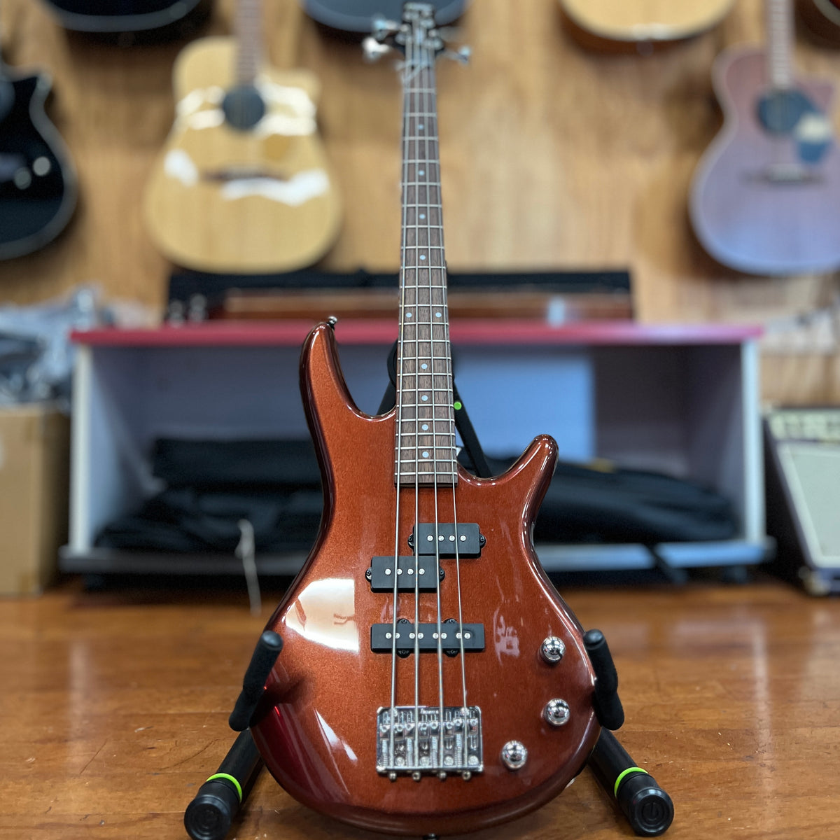 USED Ibanez miKro GSRM20 Electric Bass (Metallic Root Beer) Short Scal ...
